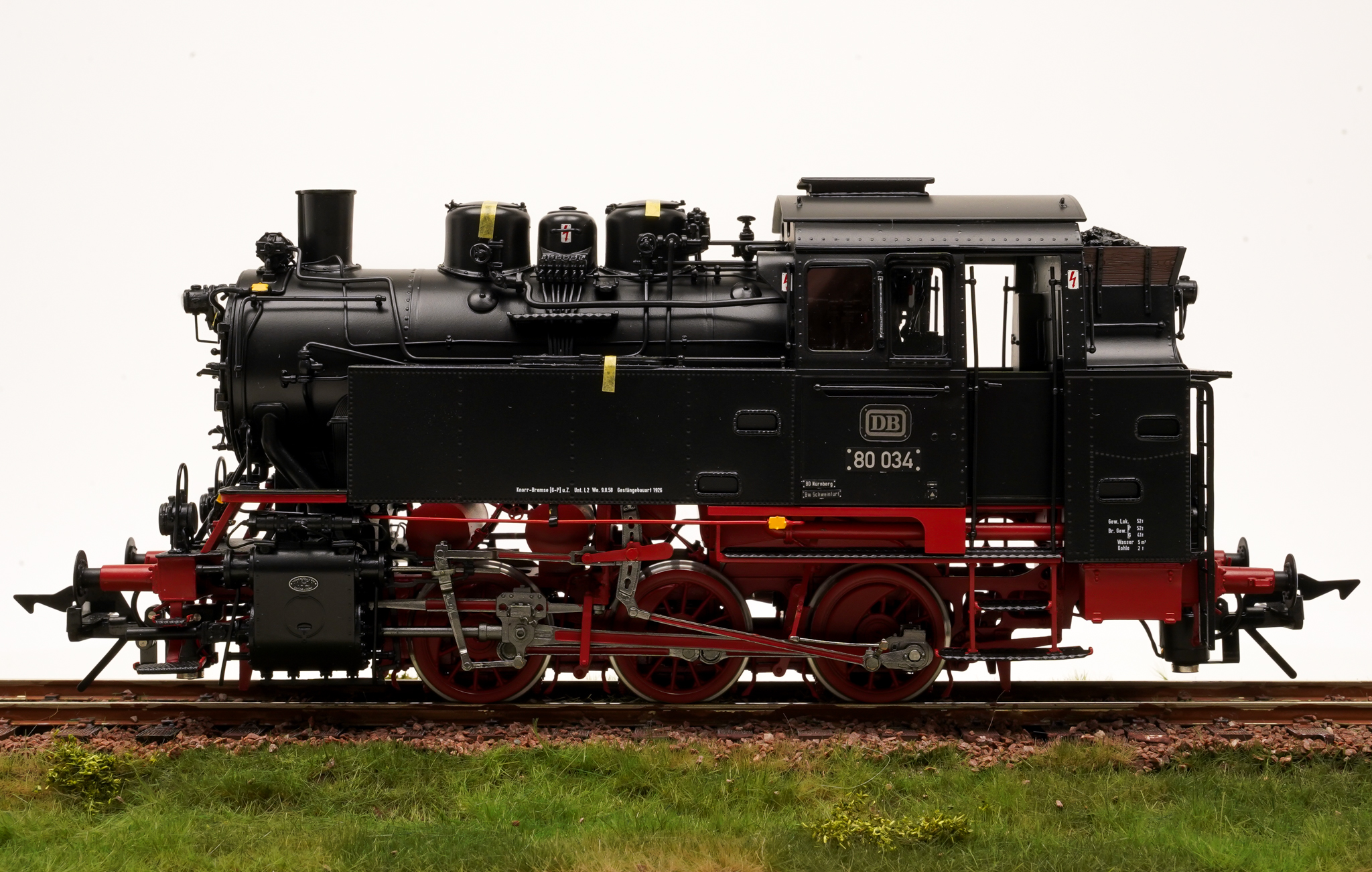 Gebrauchtemodellbahn | Spur 01 Modellbahnen 800034 (Spur 0) – Tender-Dampflok BR 80 der DB ...