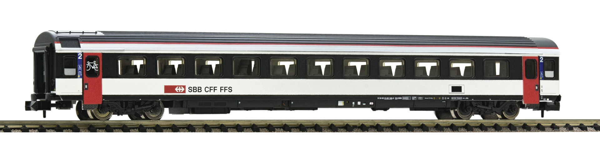 Gebrauchtemodellbahn | Fleischmann 6260017 (N) – 2. Klasse Reisezugwagen EW IV der SBB ...