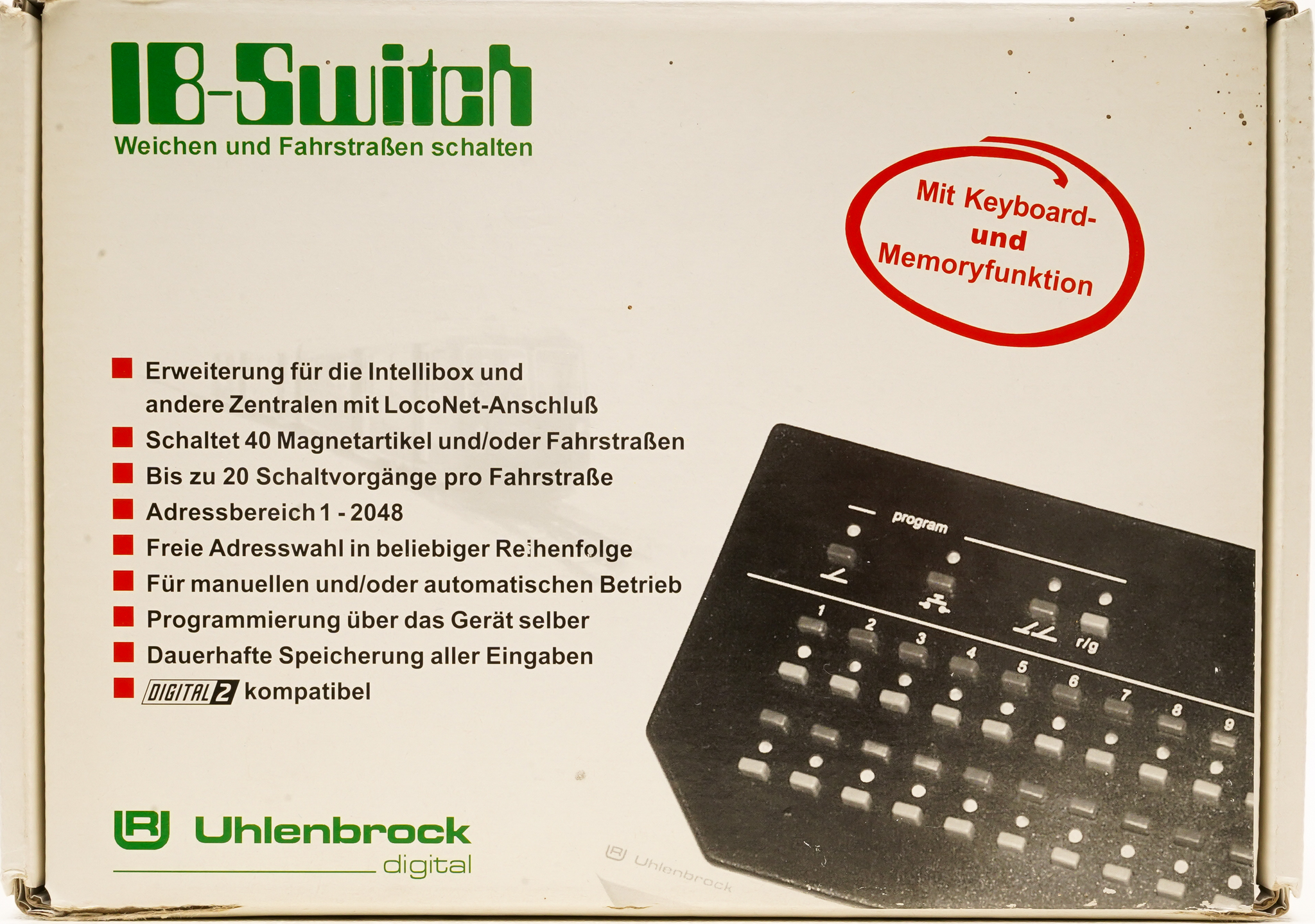 Uhlenbrock 65800 – IB-Switch Weichen und Fahrstraßen schalten für Loco-Net